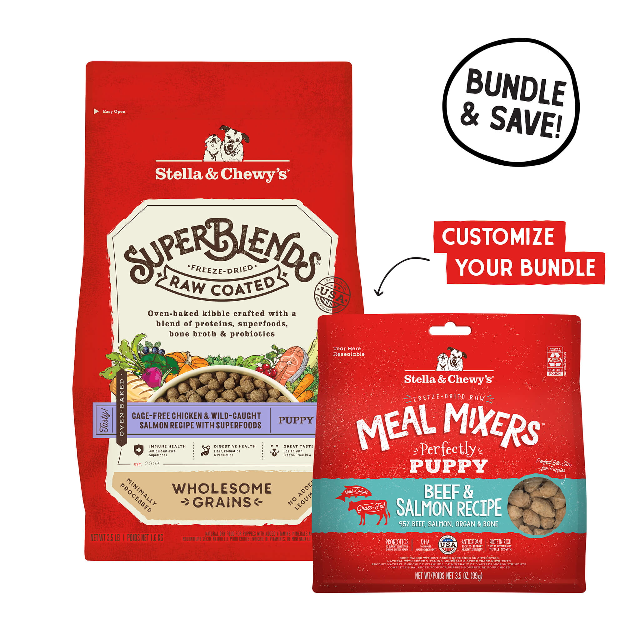 Custom Puppy Food Bundles | Stella & Chewy's
