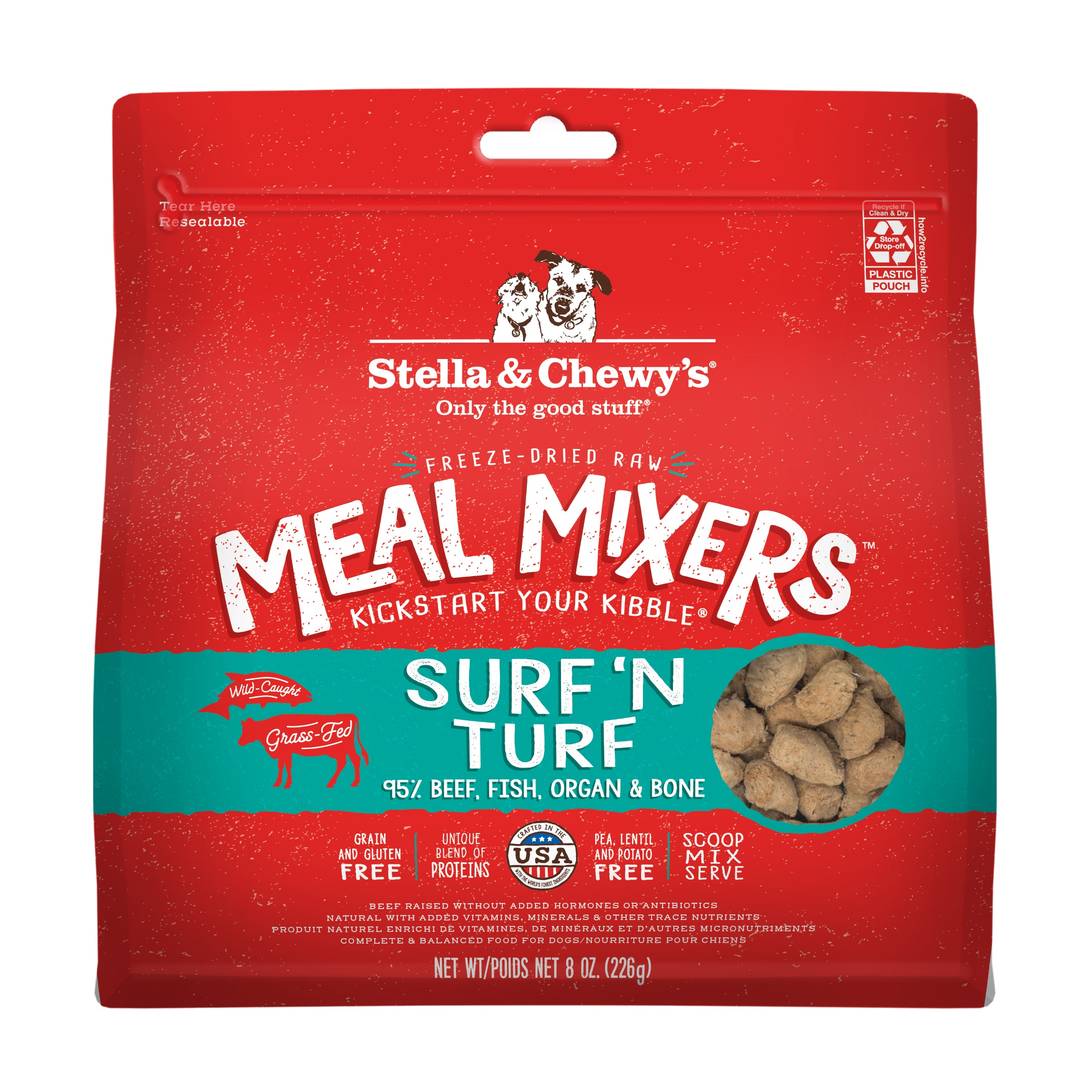 Surf 'N Turf Freeze Dried Meal Mixers for Dogs - Freeze Dried Raw ...