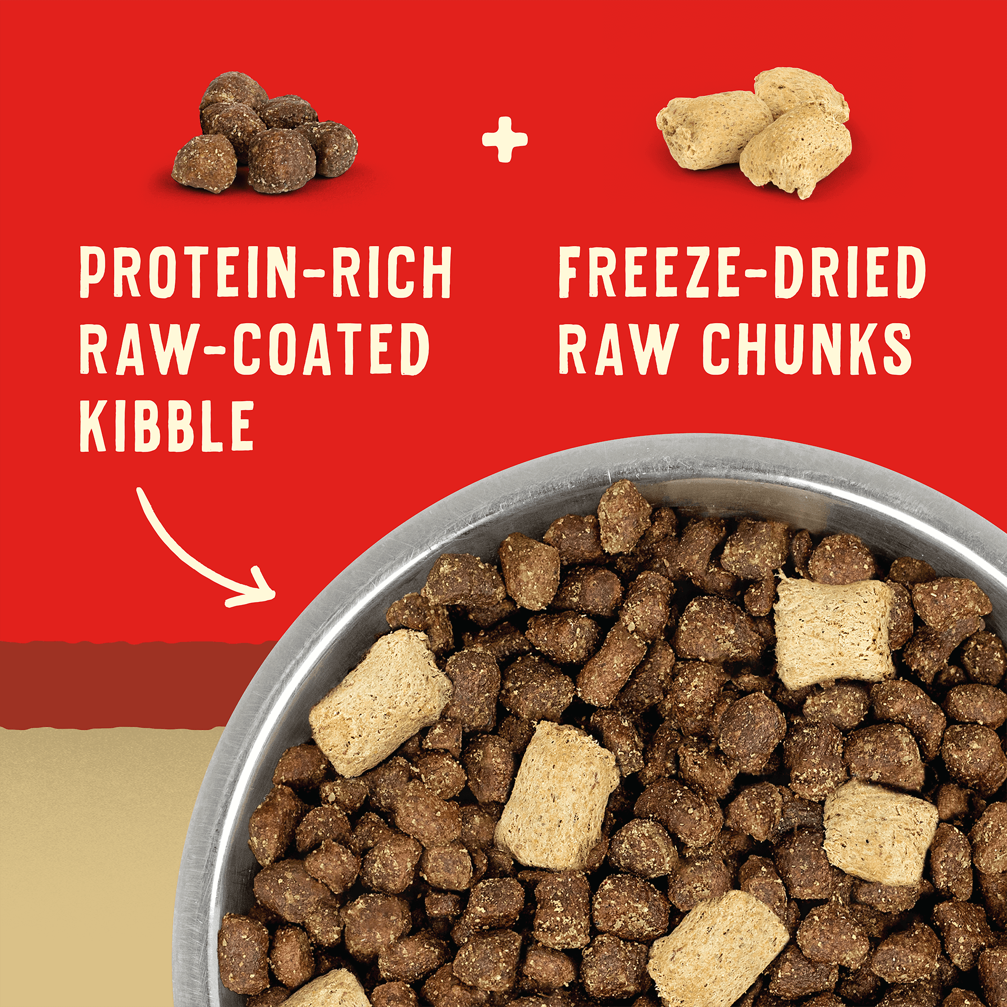 Wild Red Dry Dog Food: Whole Prey Red Meat Recipe, Raw Coated/Raw Blend ...