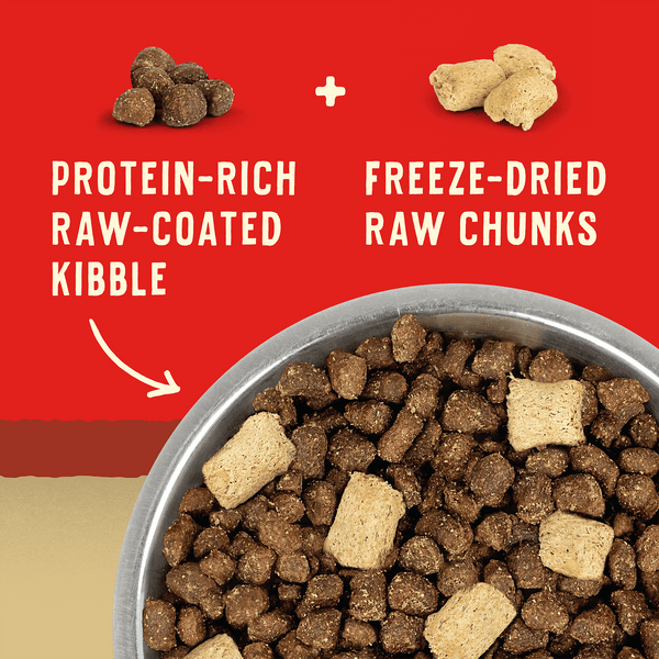 Wild Red Dry Dog Food: Whole Prey Red Meat Recipe, Raw Coated/Raw Blend ...