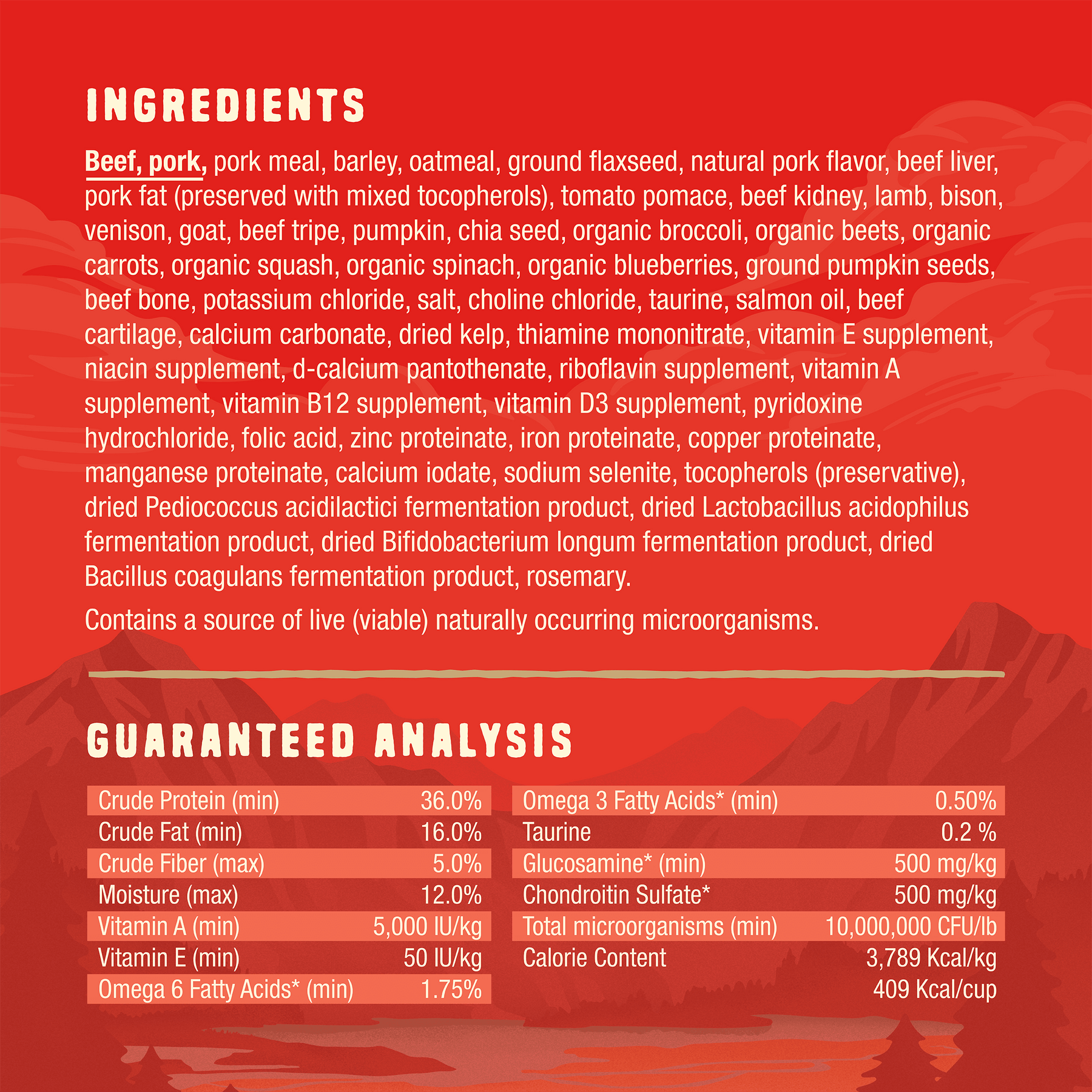 Wild Red Dry Dog Food: Whole Prey Red Meat Recipe, Raw Coated/Raw Blend ...