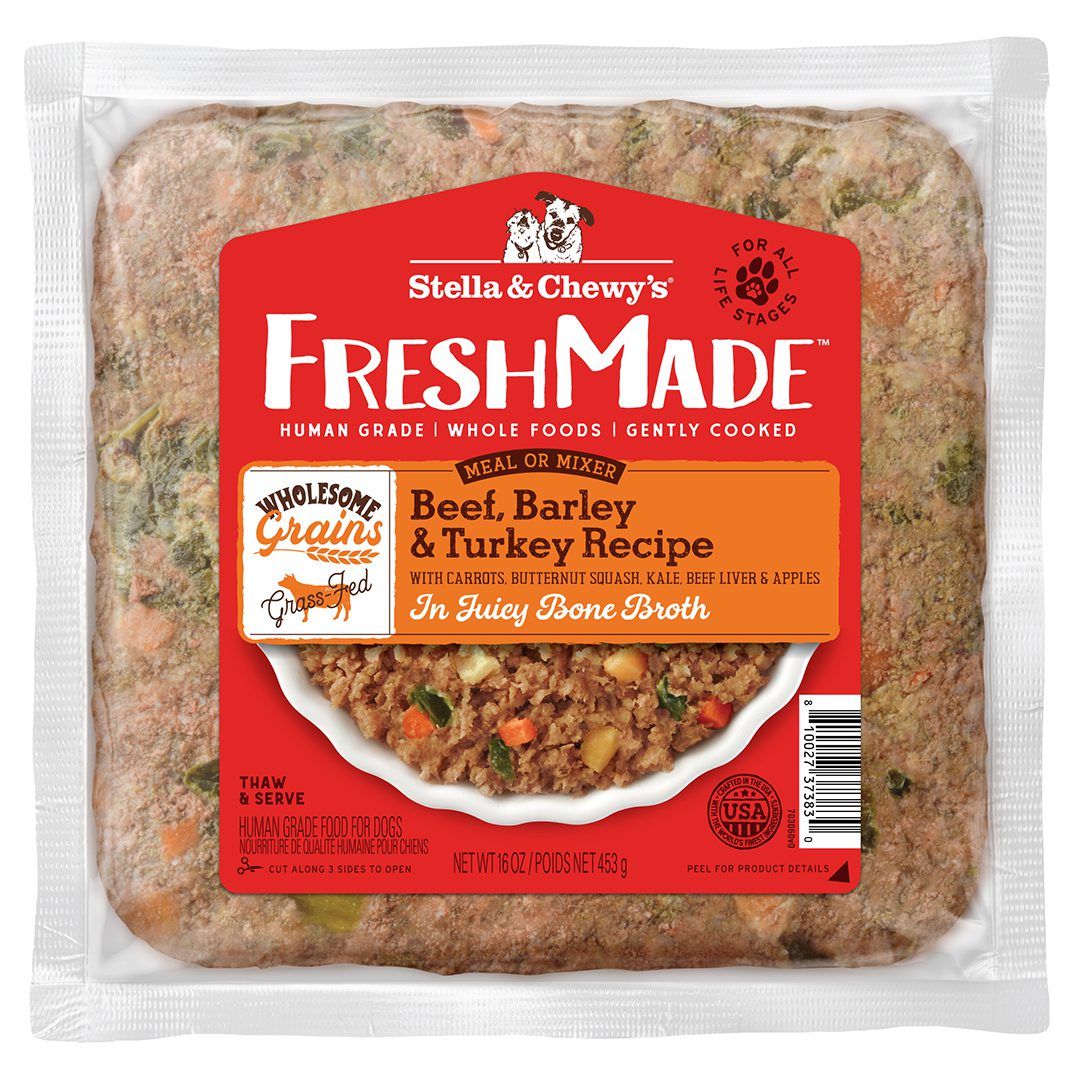 FreshMade Beef, Barley & Turkey Recipe: Fresh Dog Food, Gently Cooked ...